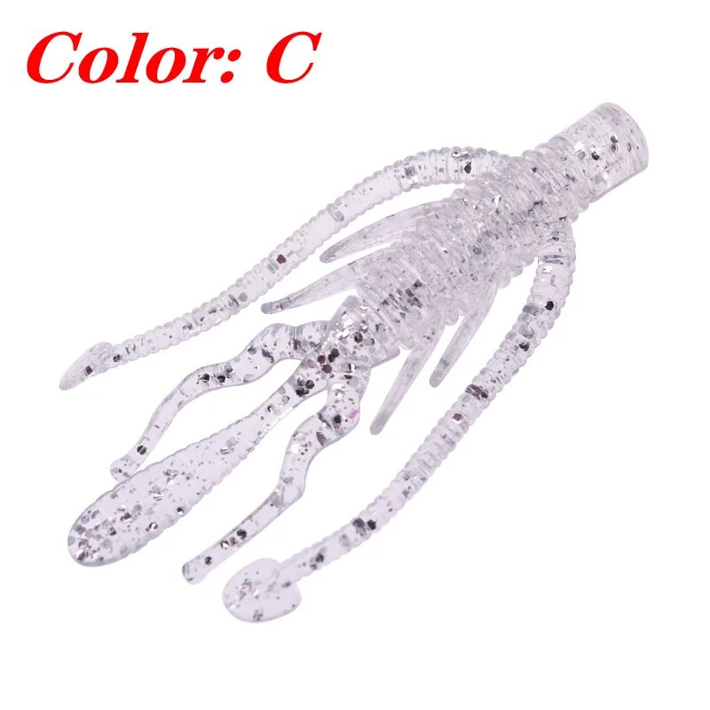 Crazy Flapper креветки силиконовые приманки Proleurre Белый, C