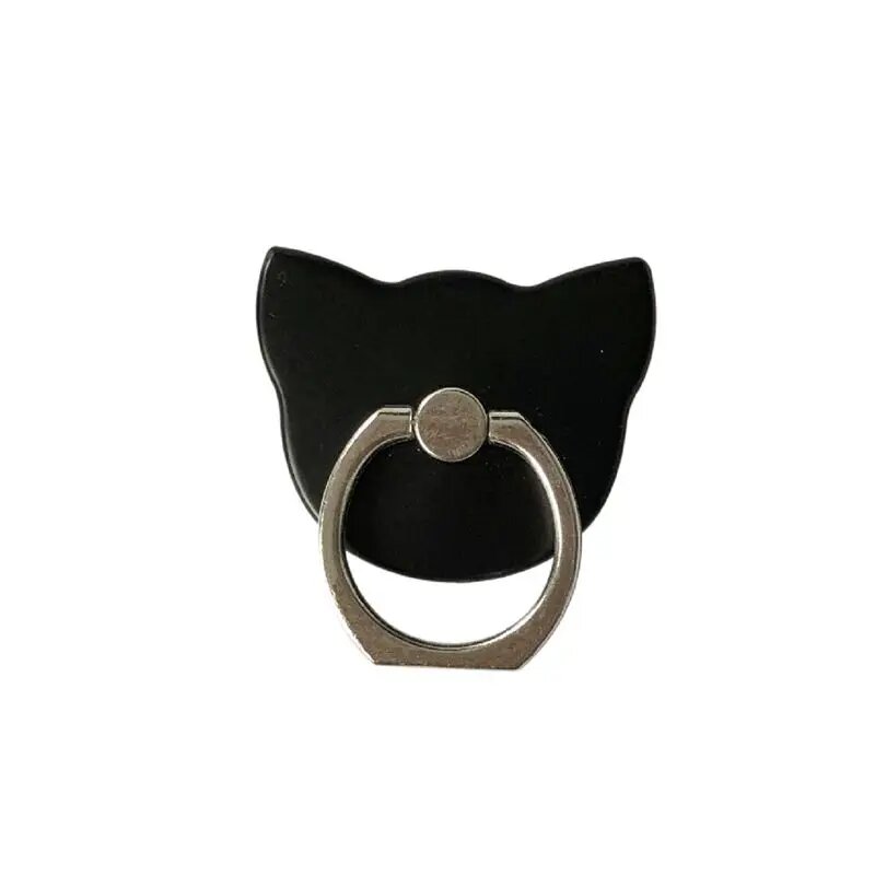Кольцо-держатель для смартфона в виде кошки Black Mao