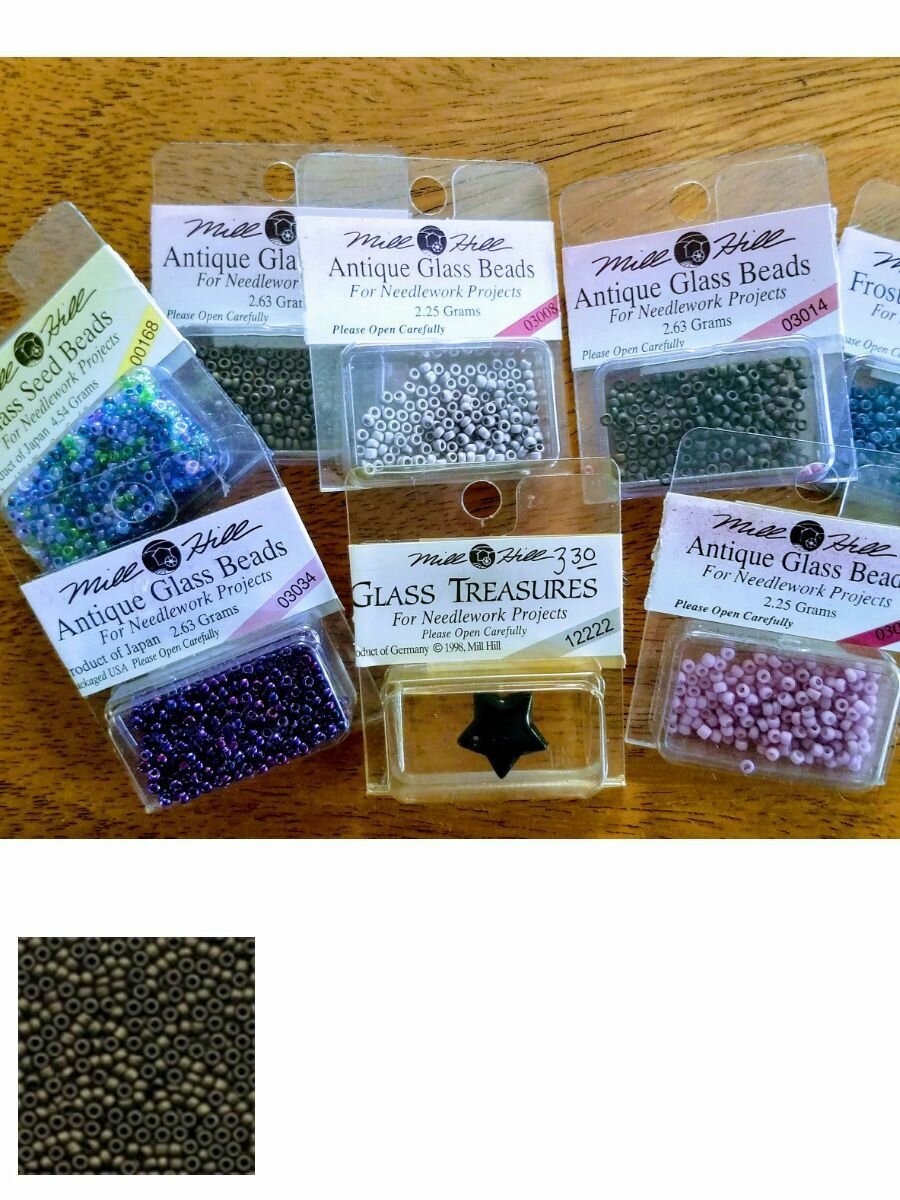 Стеклянный бисер Mill Hill Antique Glass Seed Beads 2.63 г, цвет: 03024