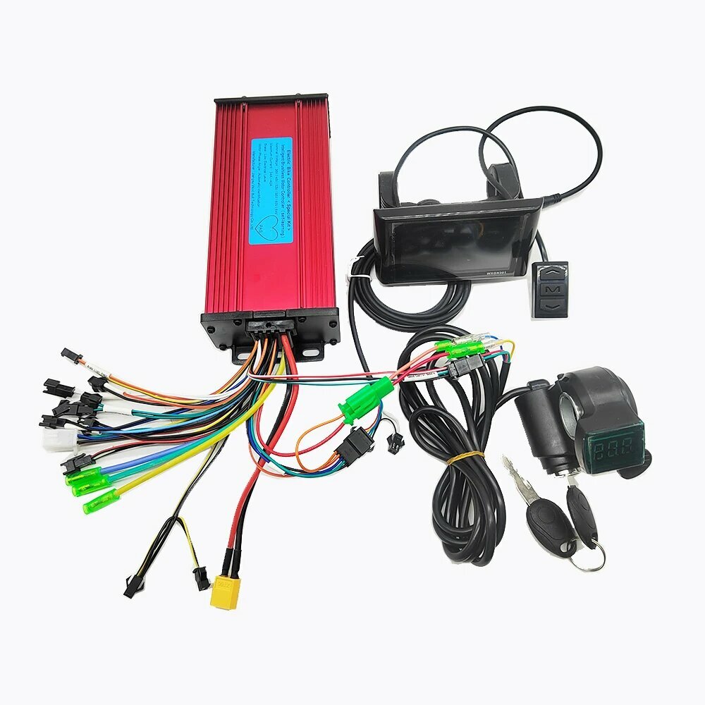 Бесщеточный контроллер для электровелосипеда 36-60В 1000-1500Вт 36V-60V 34-40A kit B