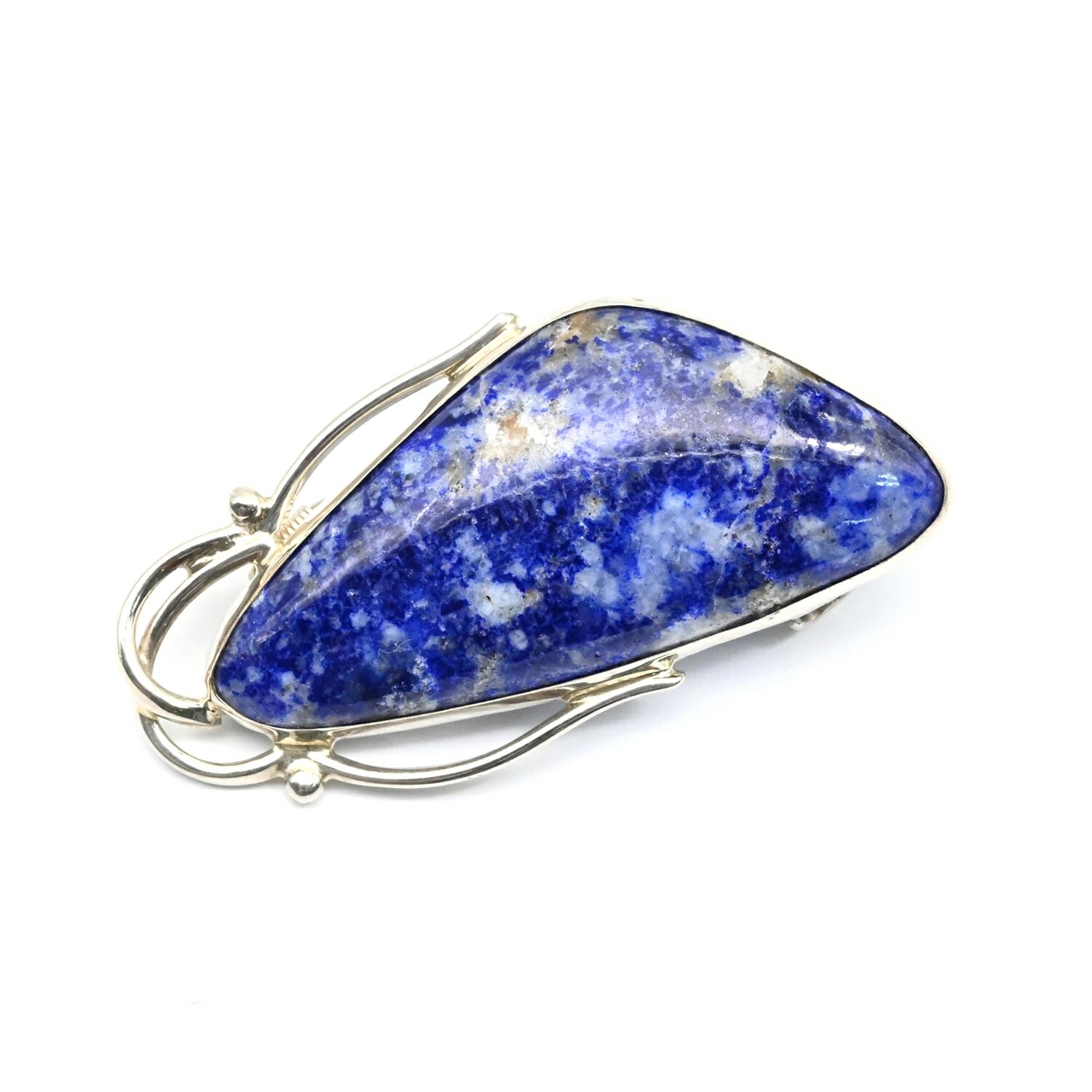 Брошь, лазурит