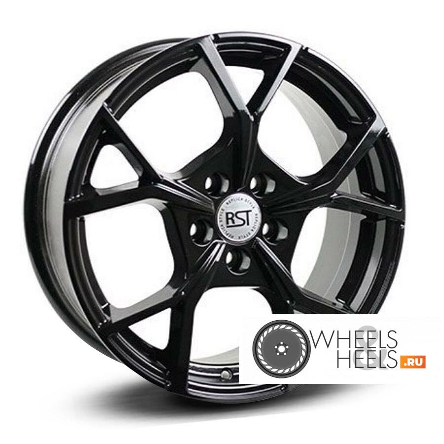 Диск автомобильный литой RST R086 16x6.5 5x112 et40 dia57.1 Черный глянцевый