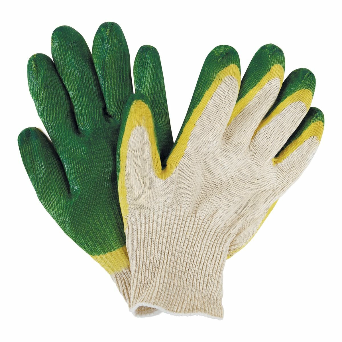 Перчатки защитные хлопковые Лайма Профи, с двойным латексным обливом, 13 класс, 46-48г, 5 пар