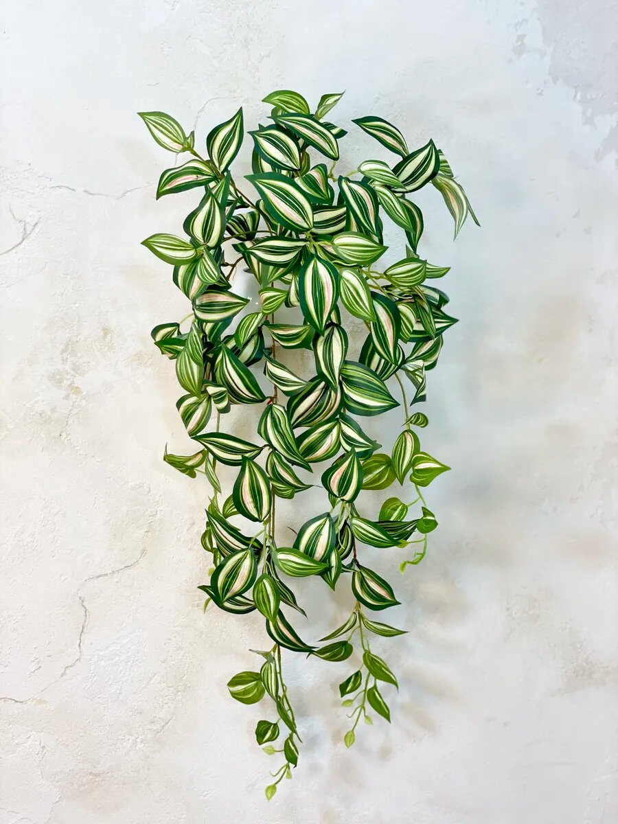 Искусственное свисающие растение лиана Традесканция