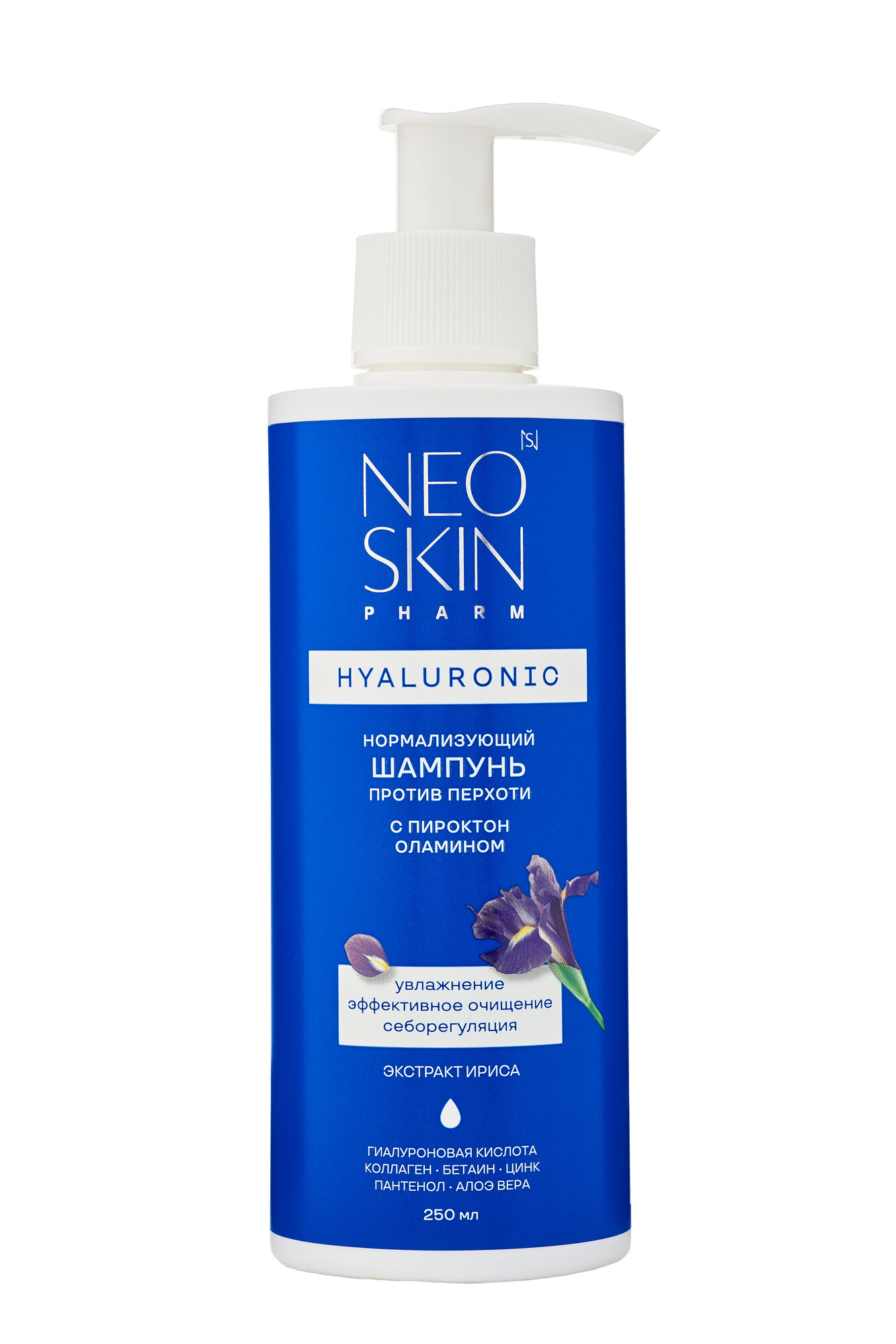Шампунь против перхоти , с пироктон оламином, нормализующий, 250 мл, Neo Skin