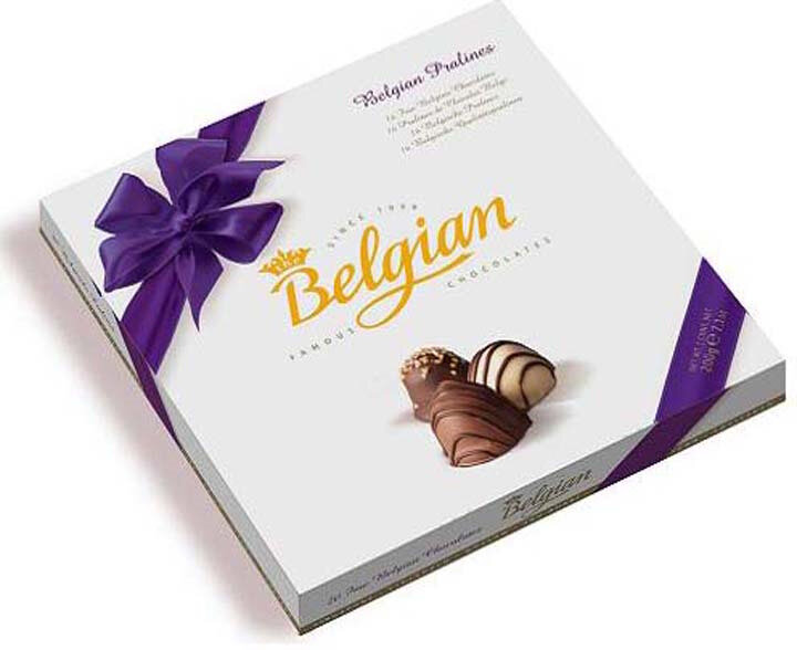 Конфеты THE BELGIAN пралине /картон/ 200г