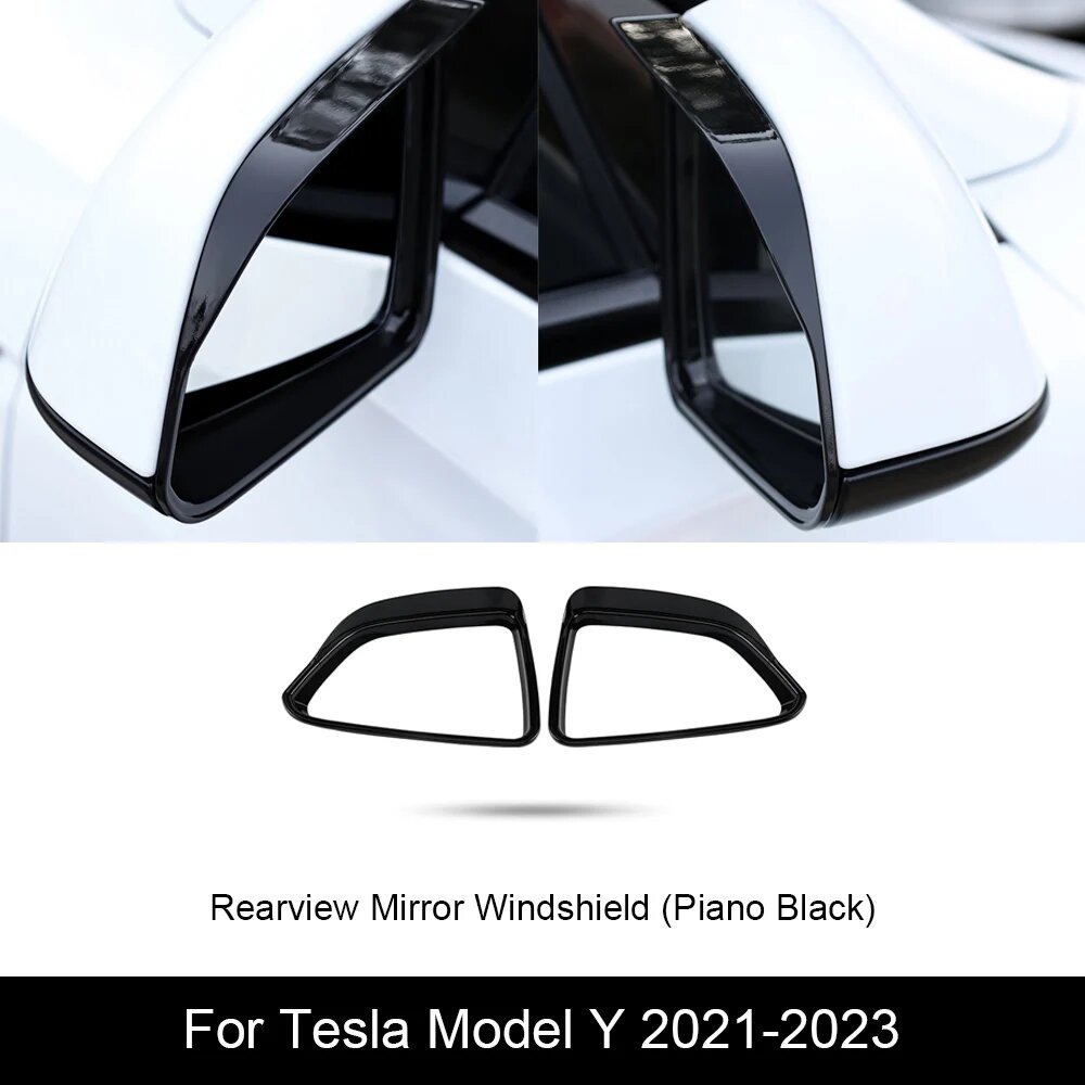 Козырёк для бокового зеркала заднего вида Tesla Model Y/3 2021-2023 Y Piano Black