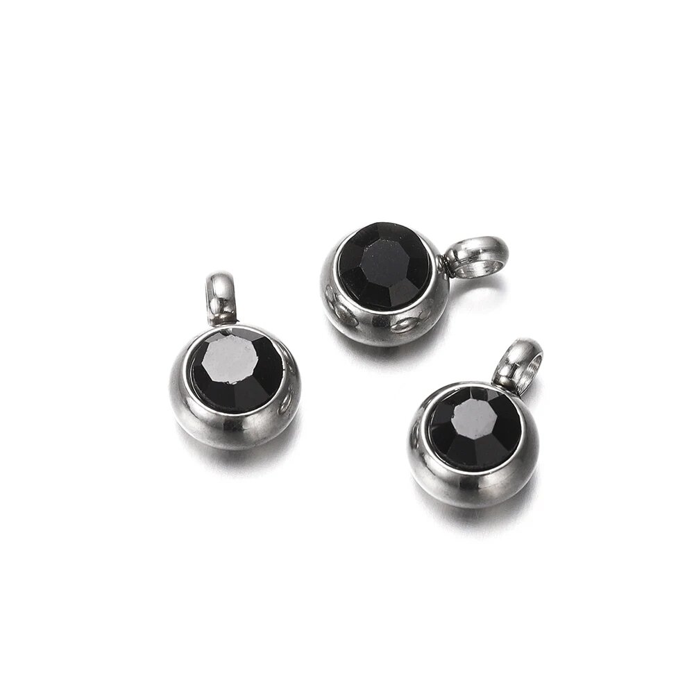 Подвески из нержавеющей стали St.kunkka, 6 мм, Steel-Black