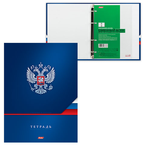 Тетрадь на кольцах в кл Hatber Россия А4 160 л 160ТК4В1 15607 12+