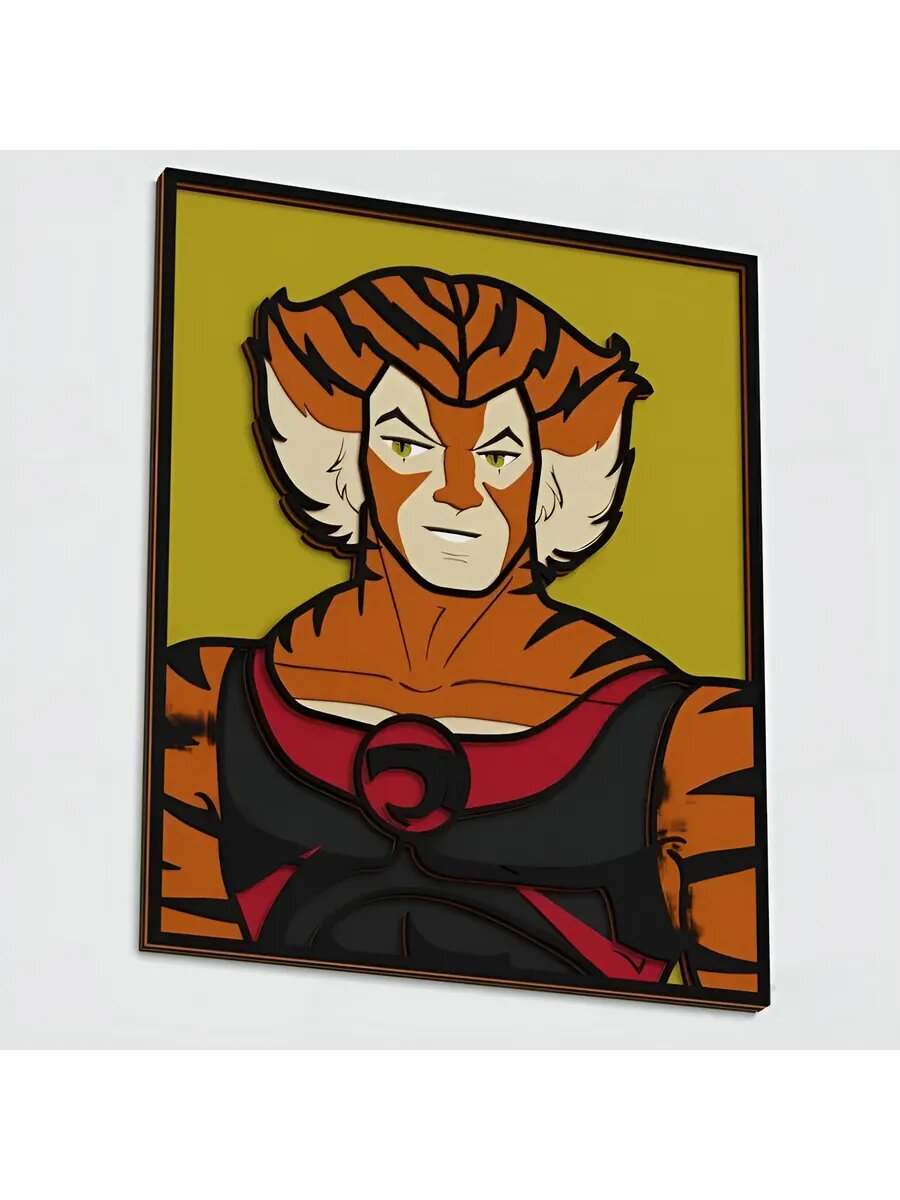 3D Картина по номерам из дерева Тайгра, 23x30 см