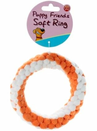 Kitty City Мягкое флисовое кольцо для щенков (PUPPY FRIENDS SOFT RING) 13,5см