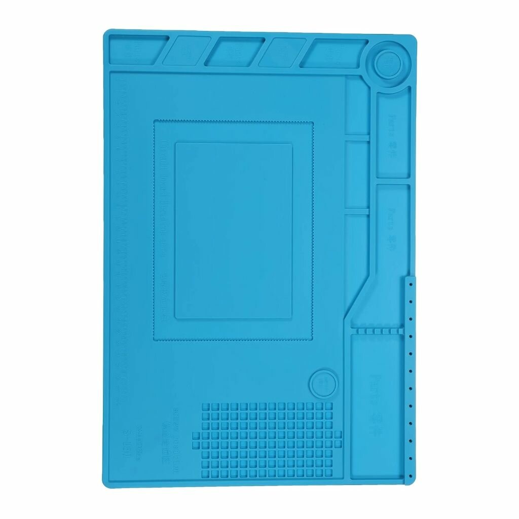 Большой теплоизоляционный коврик для пайки с магнитными канавками для ремонта электроники