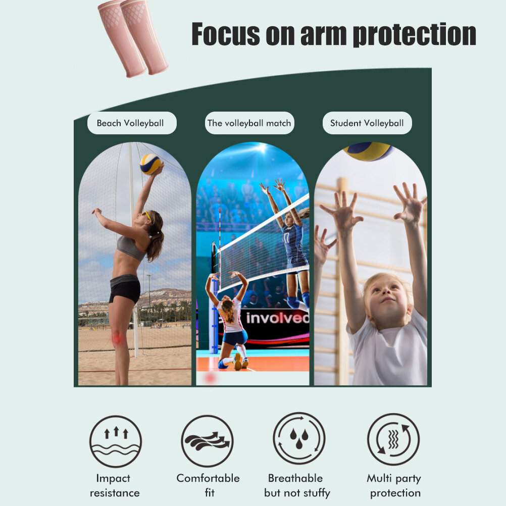 1 пара волейбольных нарукавников, напульсников, бадминтонных наручных повязок, волейбольная экипировка, спортивная поддержка запястья