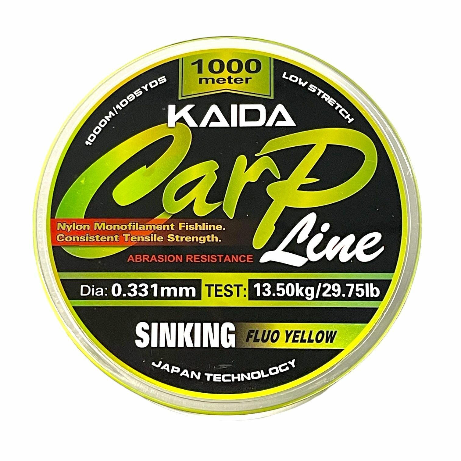 Леска Kaida Carp Line 0.331мм 8.63 кг 1000м тонущая монофильная карповая для фидера, донки на карпа, сазана леща