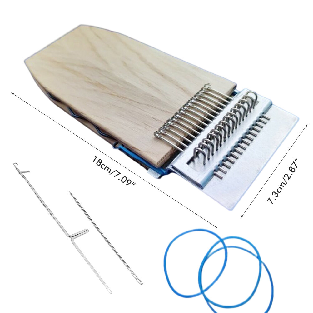 Маленький ткацкий станок, деревянный инструмент для плетения DIY, набор для творчества, для одежды и носков.