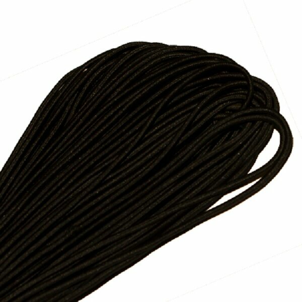 Шнур эластичный 3мм (30м) черный С1210
