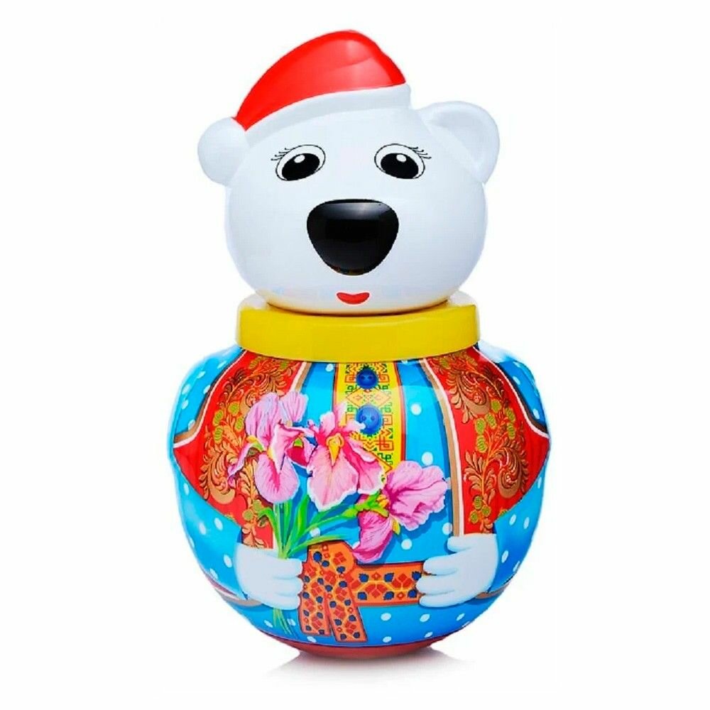 Неваляшка Stellar малая Белый медведь Тема, в коробке (1738)