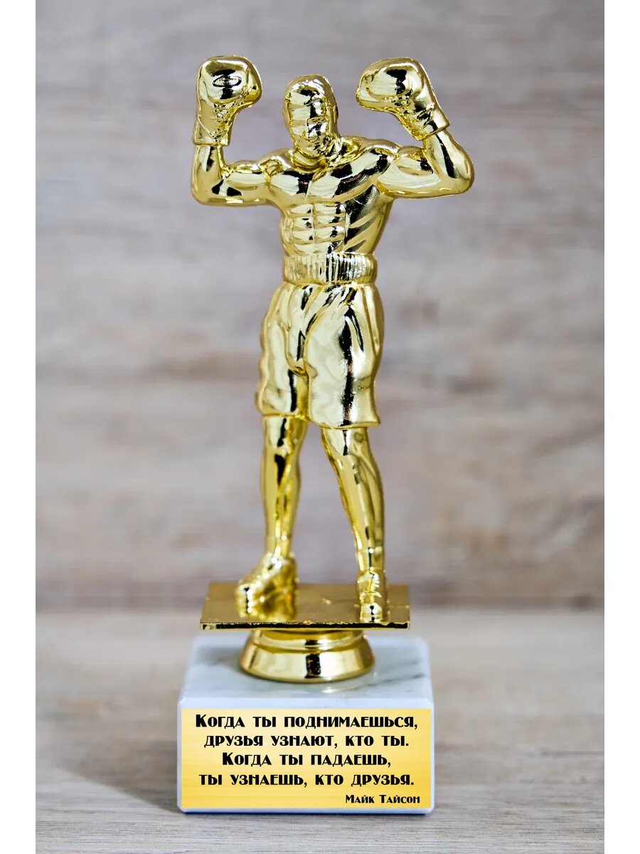Статуэтка Боксёр "Цитата Майк Тайсон" 1