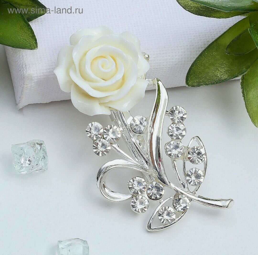 Брошь, стразы