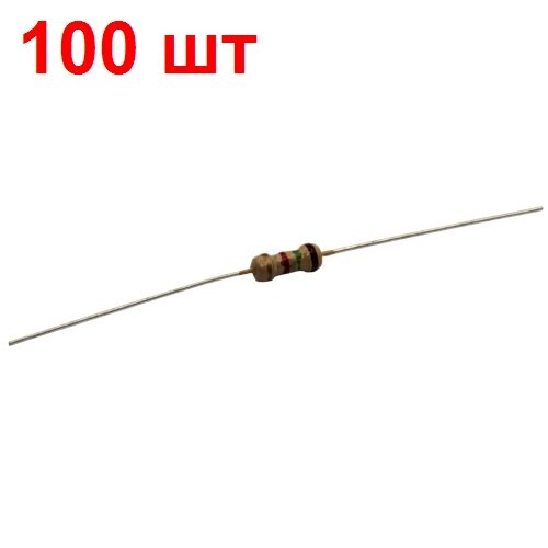 Резистор CF-25J 1K5 100 шт. 0,25Вт 1,5 кОм 5% угольный