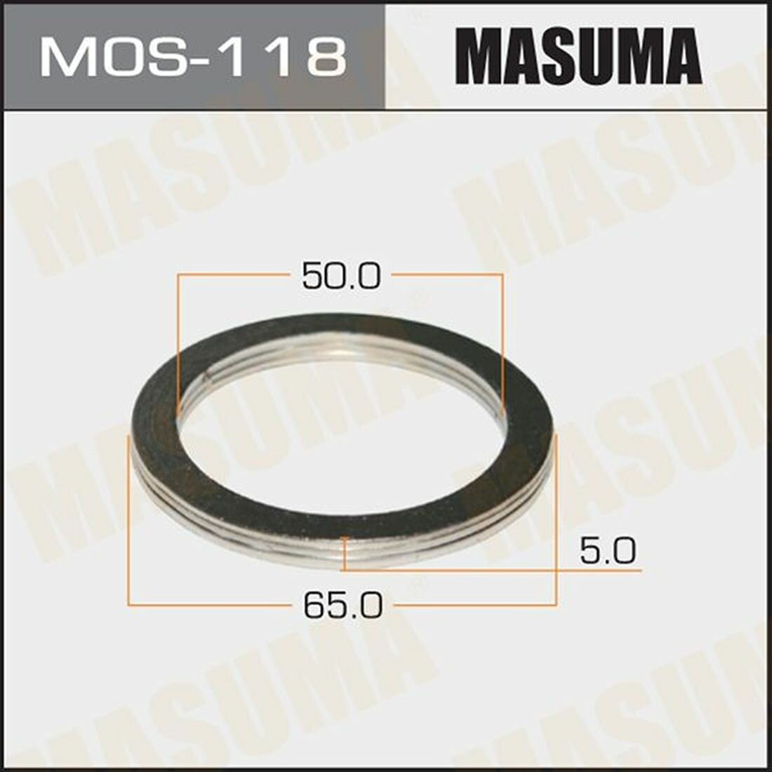 Кольцо глушителя 50x65 Masuma MOS-118