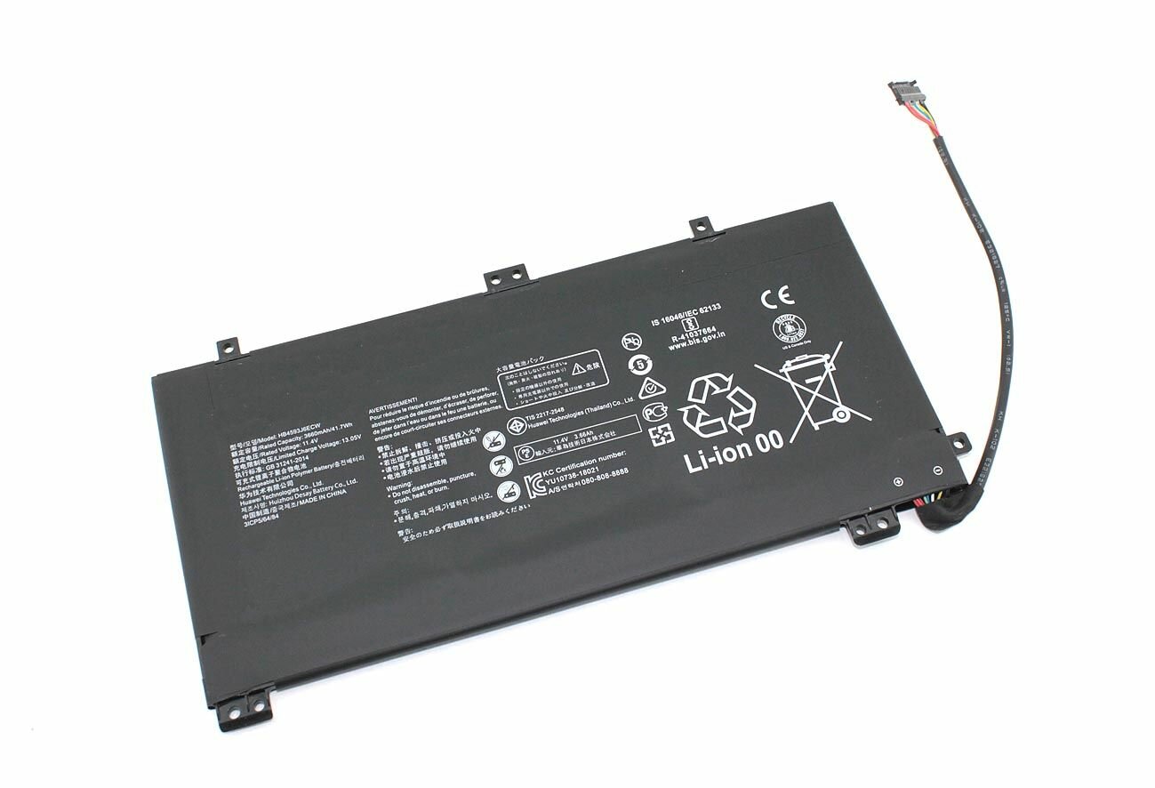 Аккумуляторная батарея для ноутбука Huawei MateBook 13 2020 (HB4593J6ECW) 11.4V 3660mAh