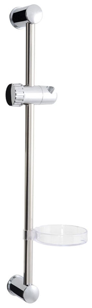 Душевая штанга (душевая стойка) Aquarius Кронштейн с прозрачной мыльницей