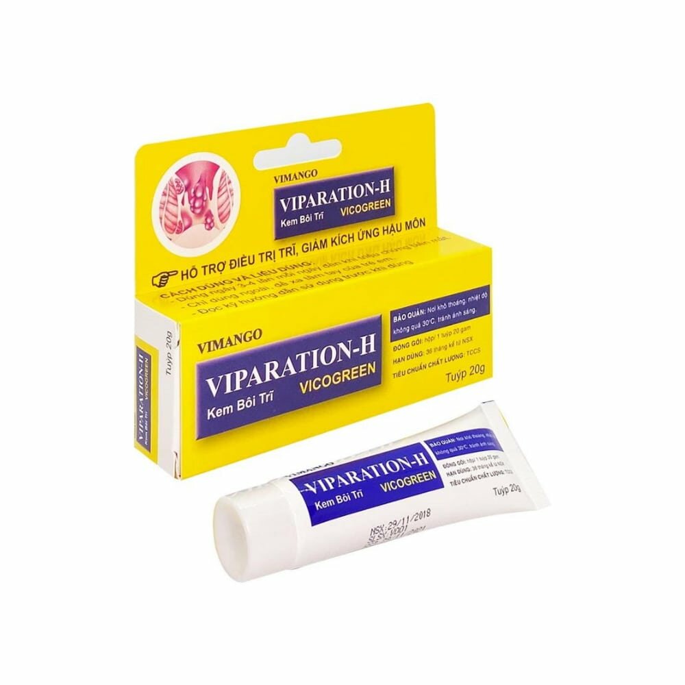Эффективный крем от геморроя Vimango Viparation-H — быстрое облегчение и уход, 20 гр.