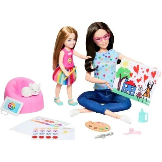 Игровой набор Barbie HRG48 Художественная мастерская, арт терапевт