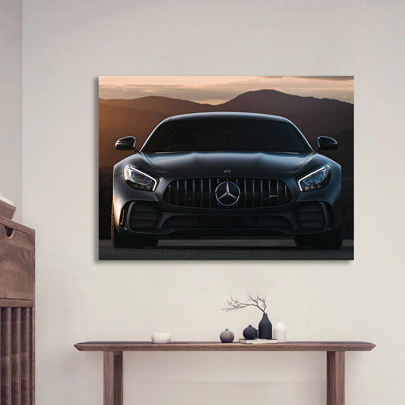Картина мерседес / машина, картины для интерьера / мальчику, 40х60 см.