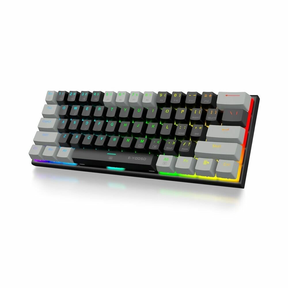 E-YOOSO 60% проводная механическая игровая клавиатура, ультракомпактная RGB-подсветка 61 Ke.