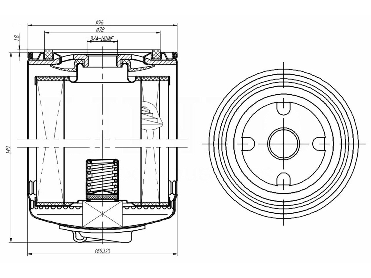 UNIO FLT-20066 (068115561F) фильтр масляный фильтр масляный VW Passat (Пассат) b5 96-, Audi (Ауди) a6 II 97-, a4