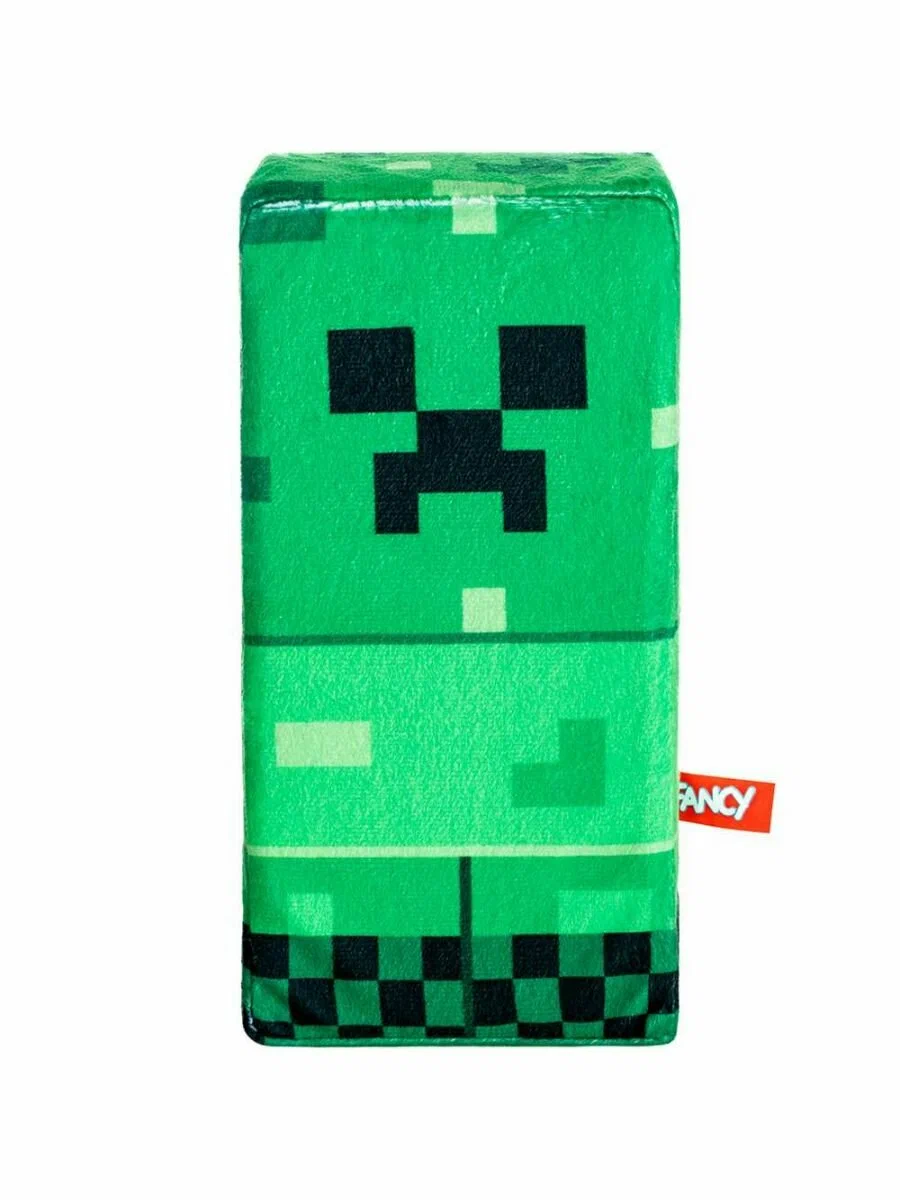 Игрушка FANCY "Крипер", плюшевая, мягкая, флис, зеленый, MAKRI1