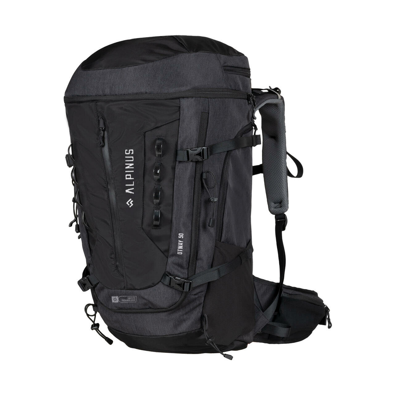Рюкзак туристический Decathlon Alpinus Otway, 50 л, цвет черный