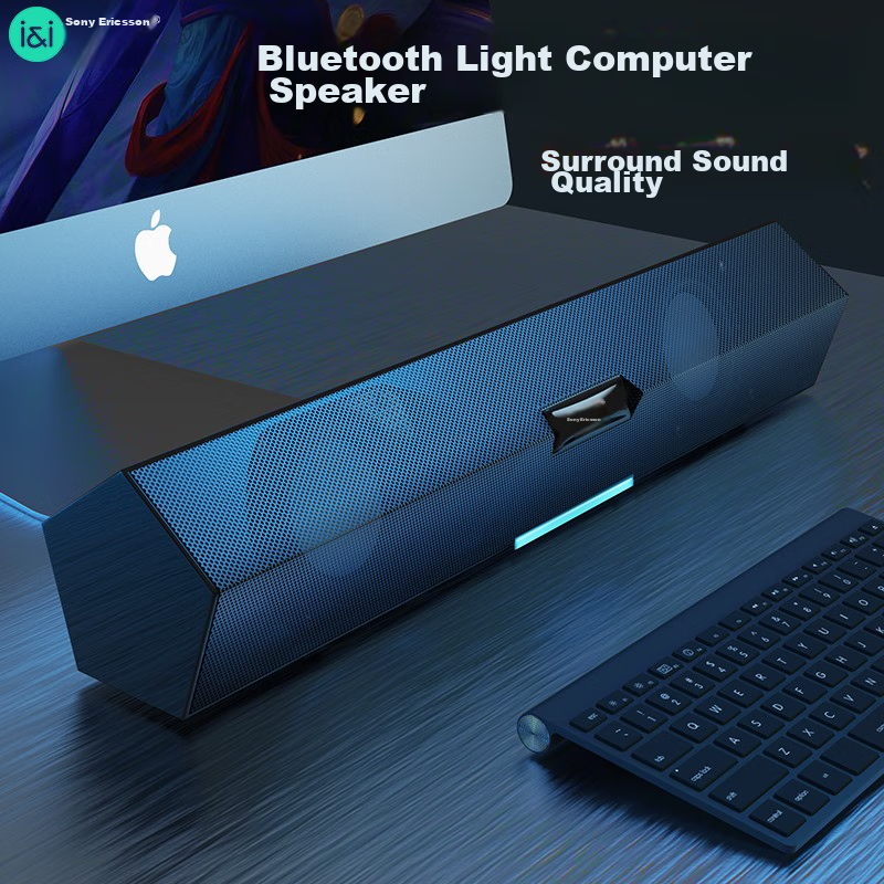 Soaiy SA-A2 Speaker, Computer Speakers, Mini Speakers, Multimedia Laptop Speakers, Desktop Home Speakers, Online Class Speakers, Desktop USB Wired Subwoofer, Long Speakers, Bluetooth Version