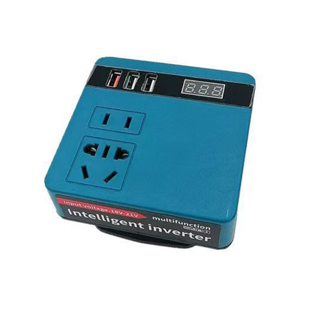 Аккумулятор Makita 21V boost 220V инвертор 3USB зарядное устройство