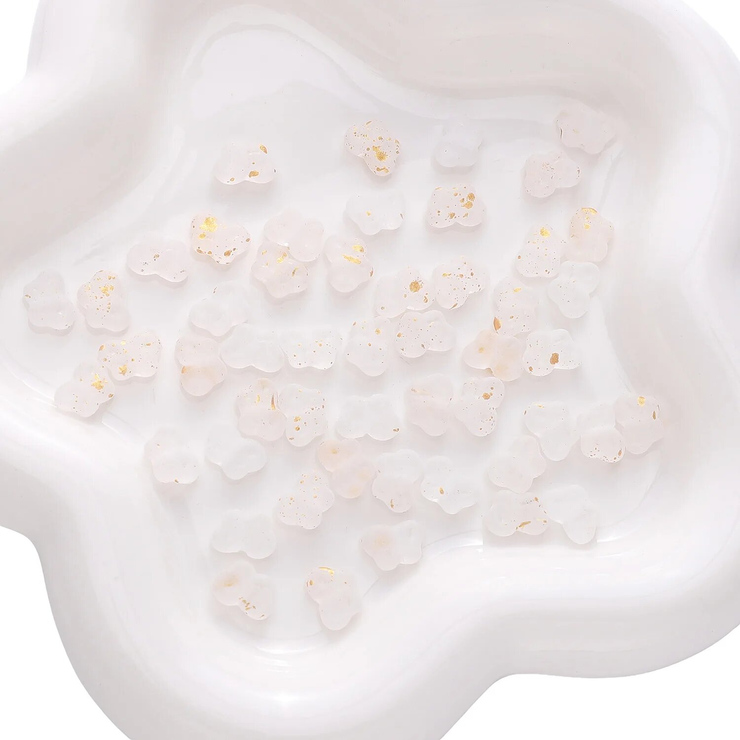 JXLOVEWJ акриловые бусины бабочек 10 г Белый, 1