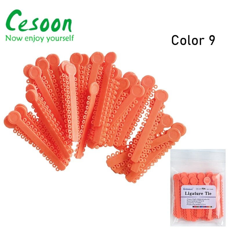 Резинки для брекетов Cesoon, 1040 шт. Color 9