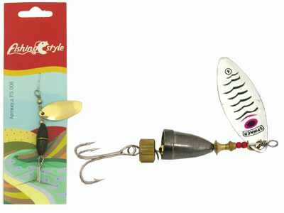 Блесна вертушка Fishing Style арт. FS 006 (C-103 колокольчик)