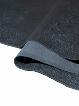 Кожа натуральная коко, галантерейный флотер, черная, 1,2-1,4 мм, 172 см², 1 лист