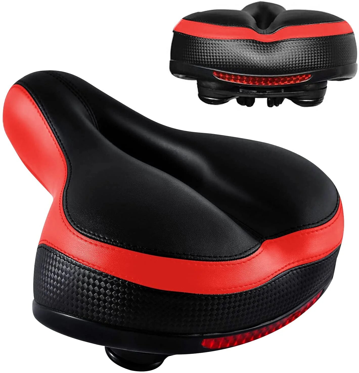 Велосипедное седло с двойным амортизирующим шариком, самое удобное кожаное велосипедное сиденье с эффектом памяти, гиган