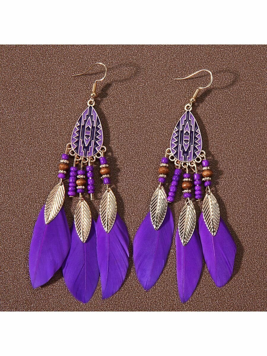 Серьги, дерево