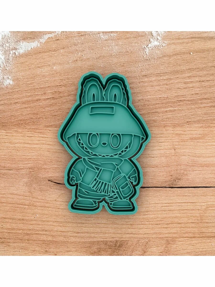 Форма для вырубки теста "хитрый Лабубу"