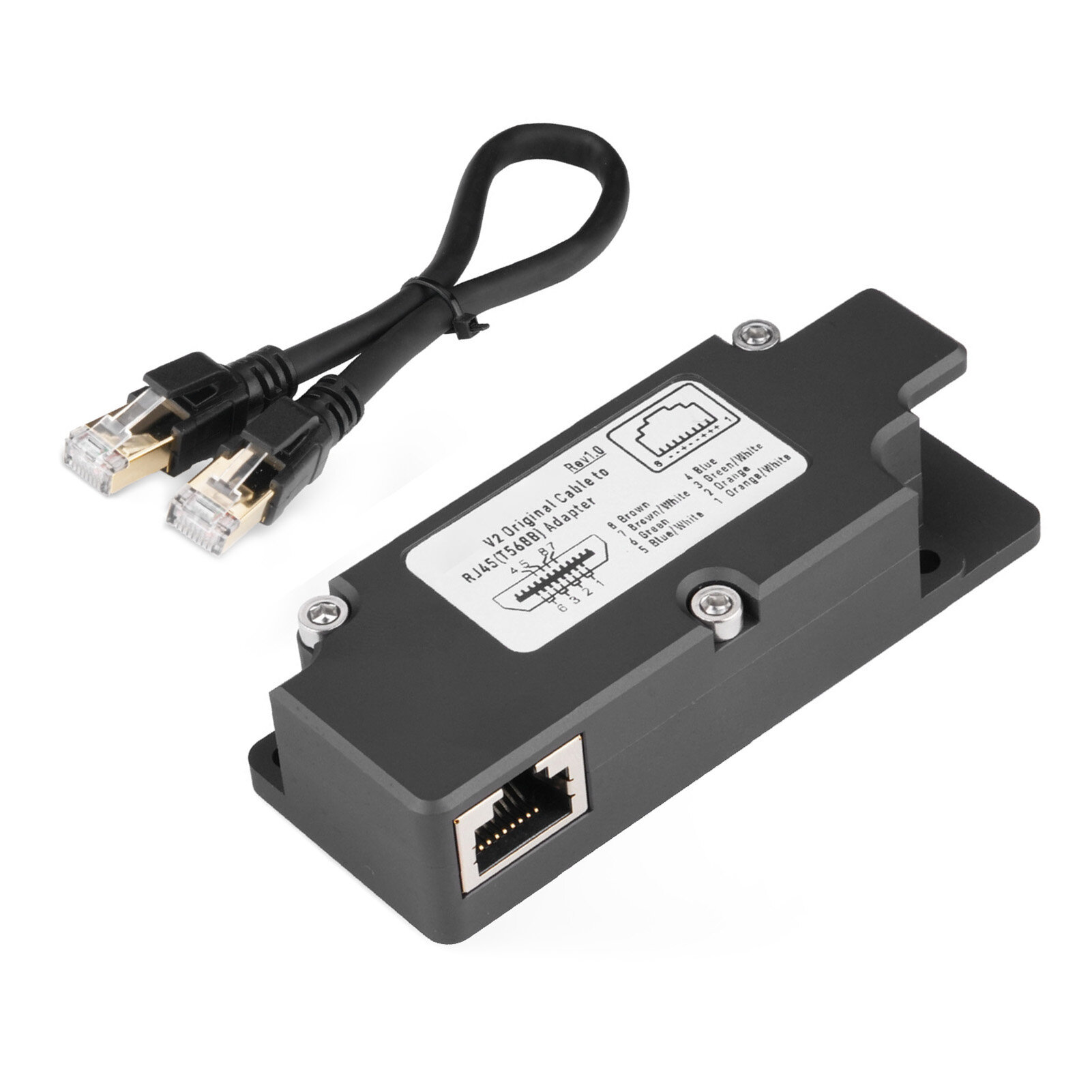 Адаптер Dishy V2 на RJ45 с инжектором PoE T568B, контакт 10, скорость 100 Мбит/с.