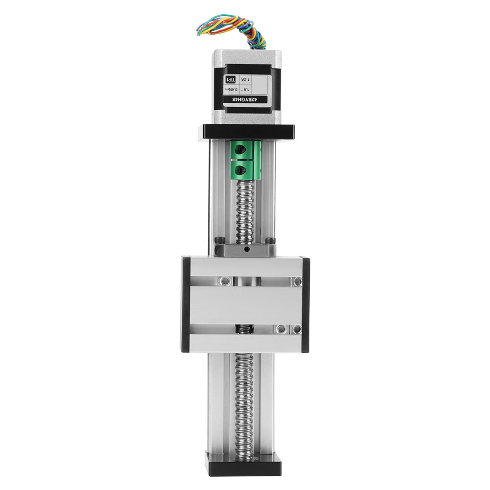 1204 Шариковинтовой линейный привод с ходом скольжения и шаговым двигателем, ход 100 мм