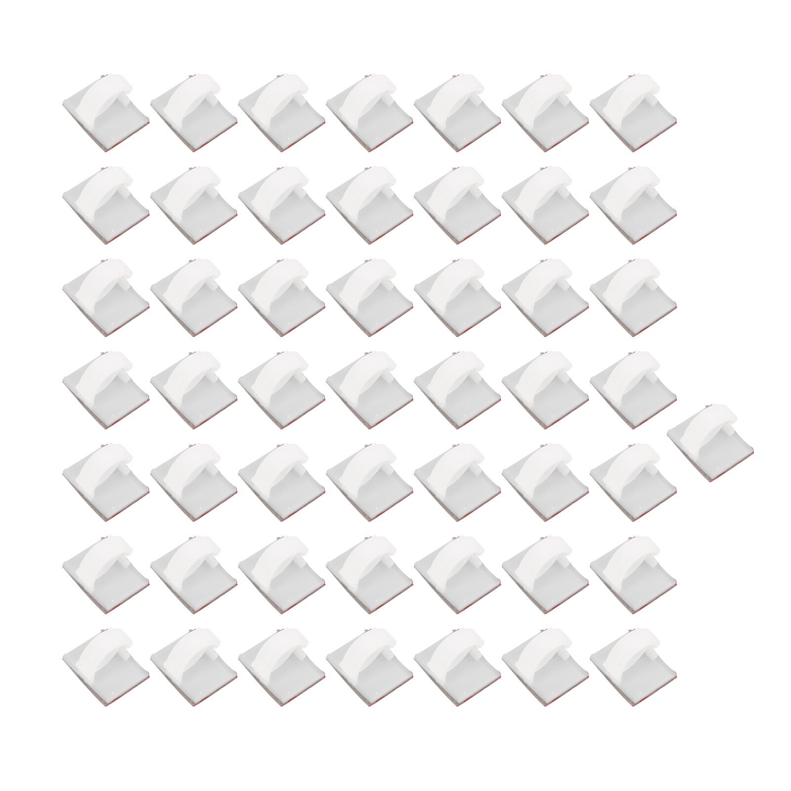 50 шт./комплект клейких кабельных зажимов белого цвета для автомобильных компонентов, для проводов шириной до 5 мм/0,2 дюйма.