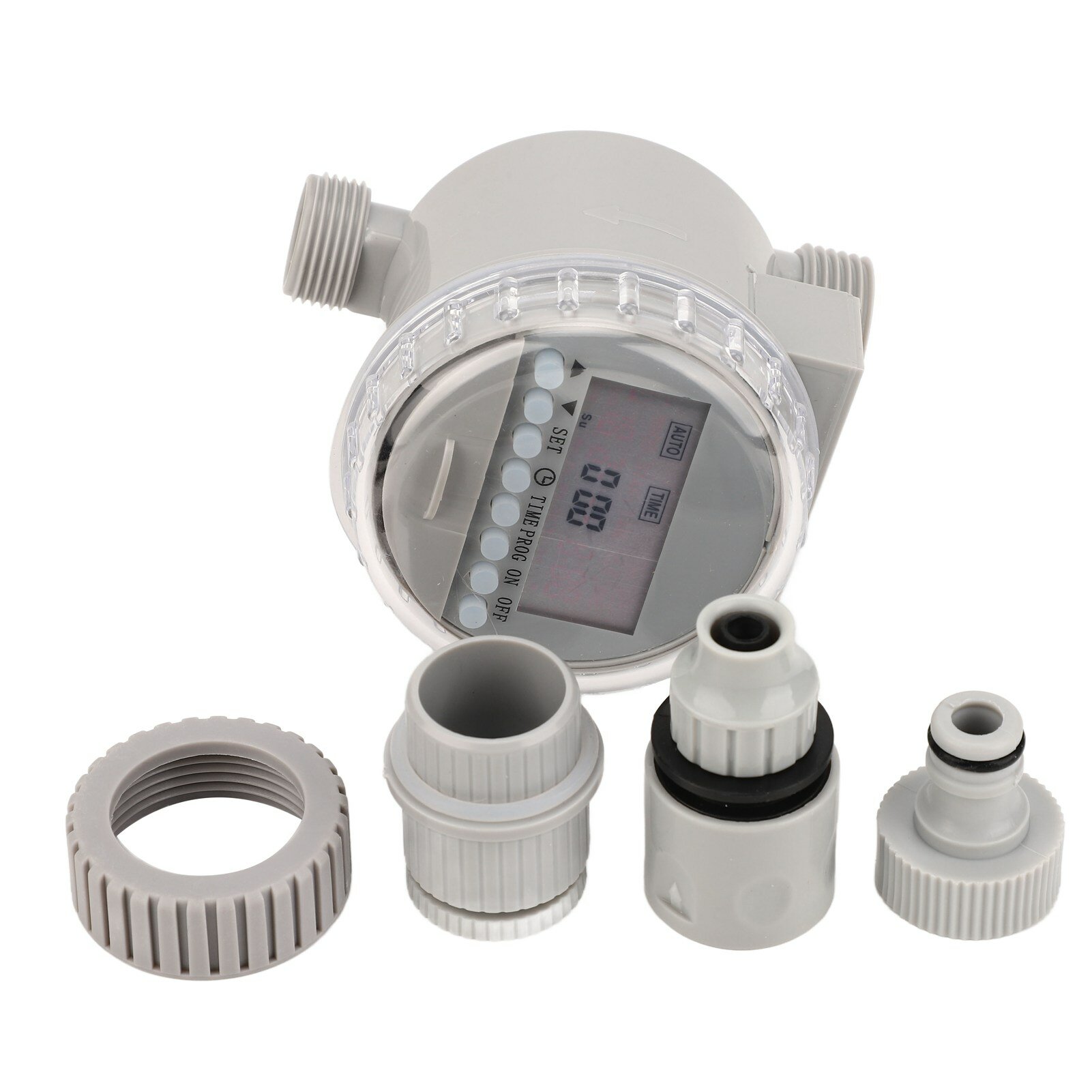 Солнечный таймер Умный автомат автоматический поливрегический ирригационный ирригационный контроллер с ЖК -дисплеем для домашнего сада