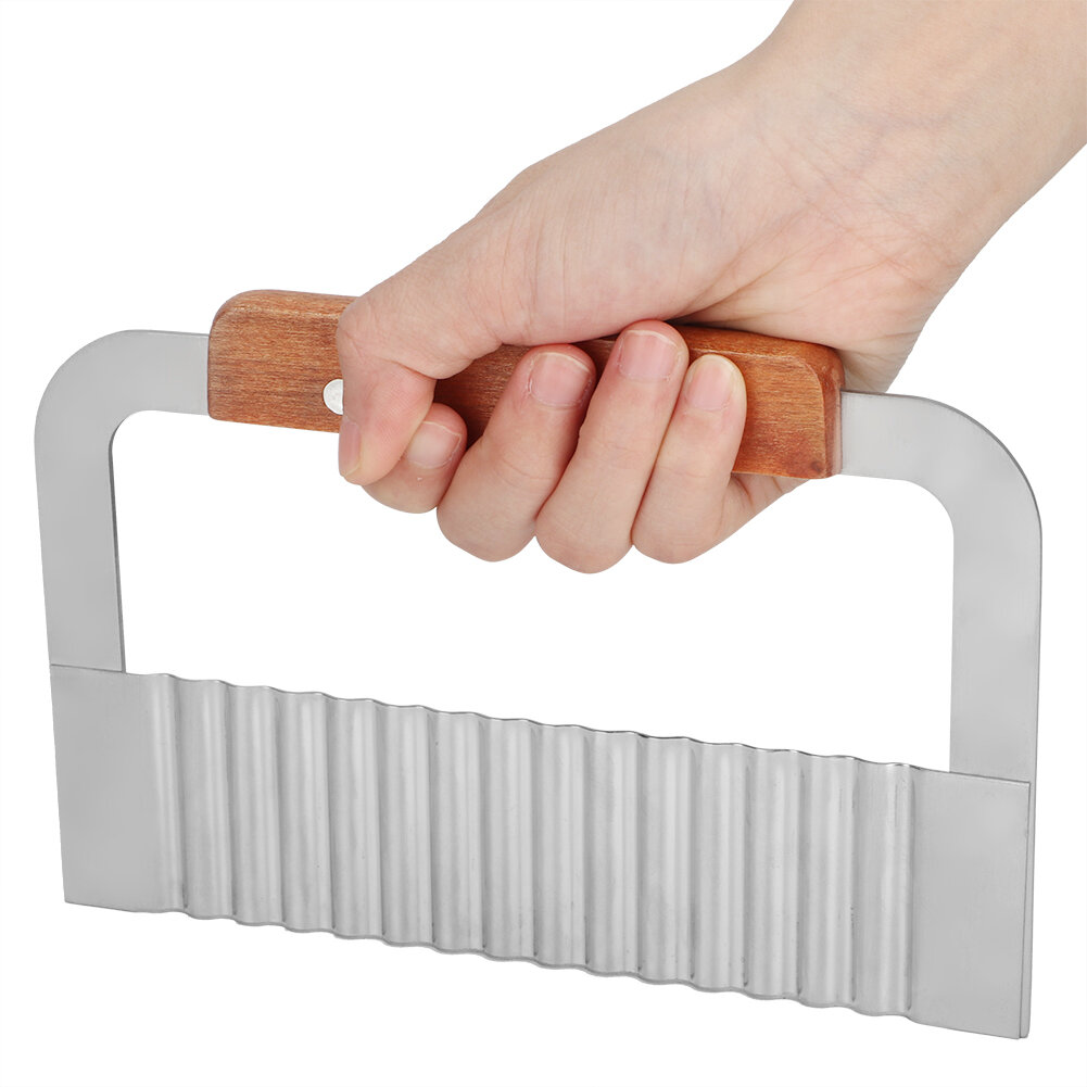 Кухонный многофункциональный нож из нержавеющей стали с ручкой для картофеля фри для резки нарезки волнистый нож