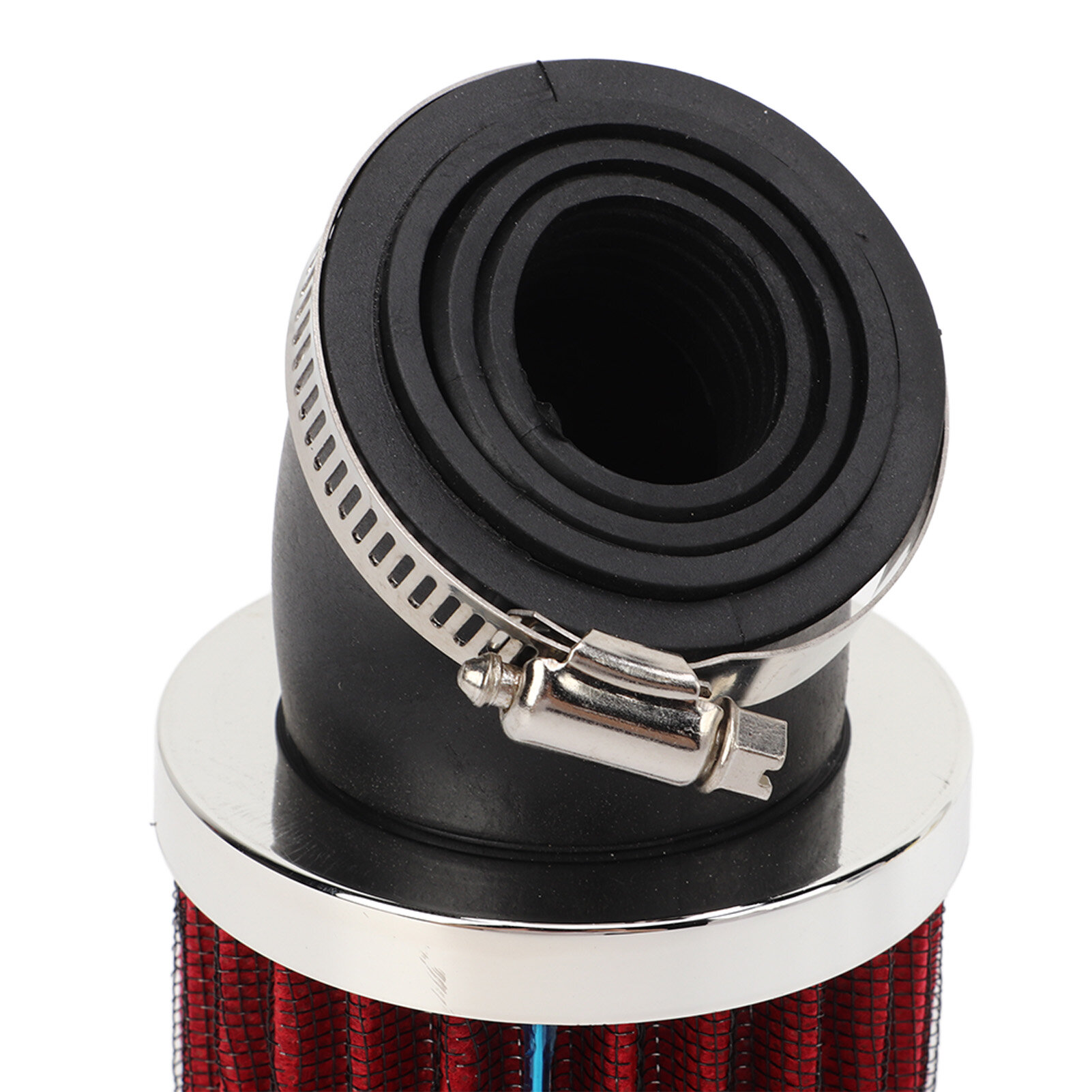 2 шт. Мотоциклетные воздушные фильтры сильная мощность мощная фильтрация универсальная подходит для 22 до 48 мм 50cc 70cc 90cc 125cc мотоцикл серебристо-красный