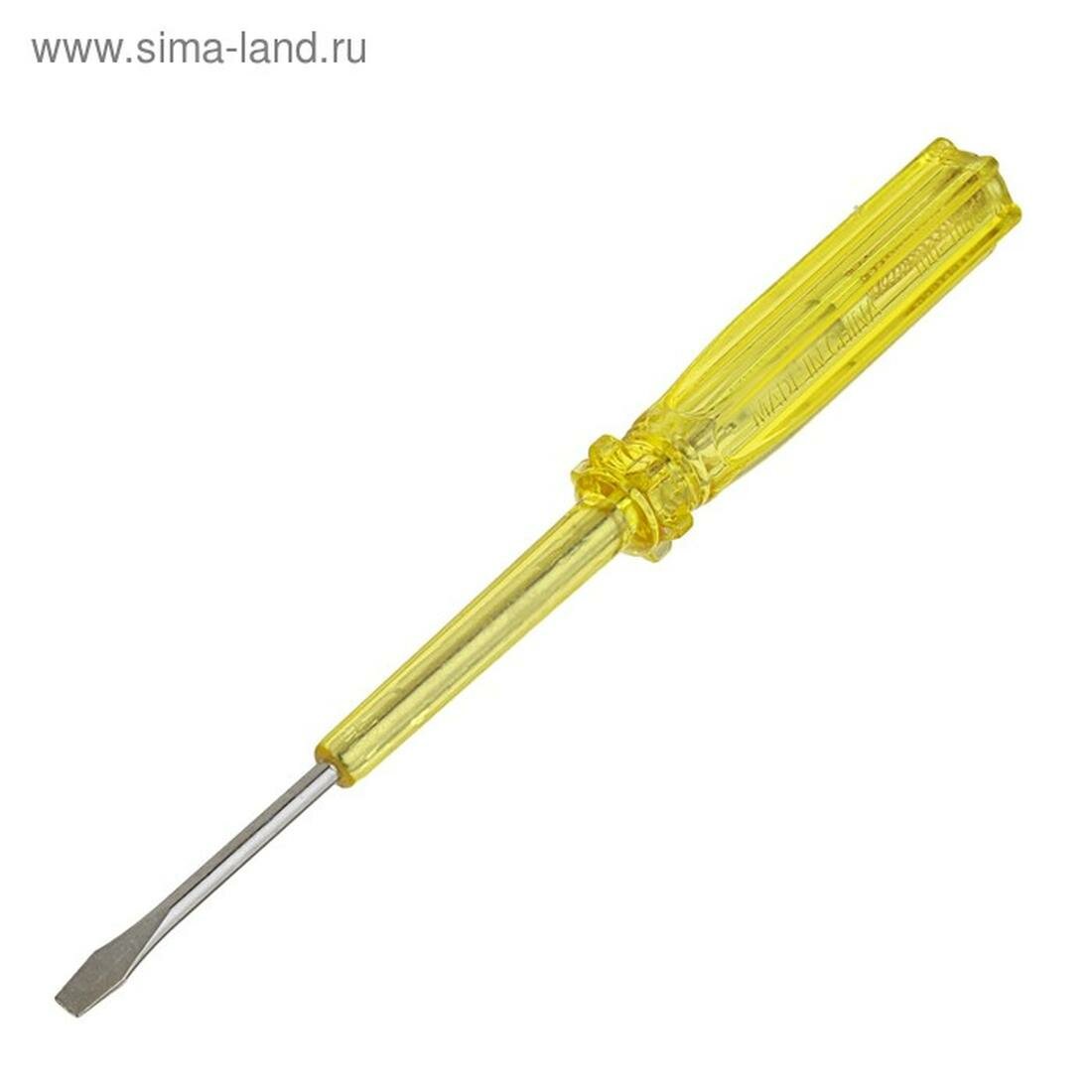 Отвертка индикаторная ЛОМ, пластиковая рукоятка, длина 160 мм
